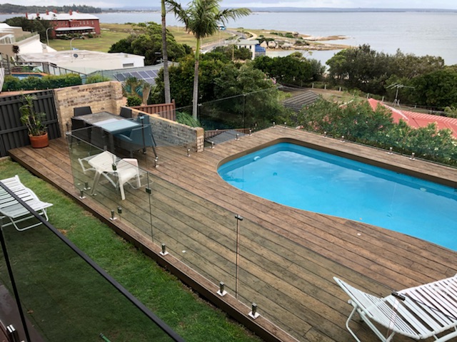 Projects - Millboard Weathered Oak Pool Deck - La Perouse