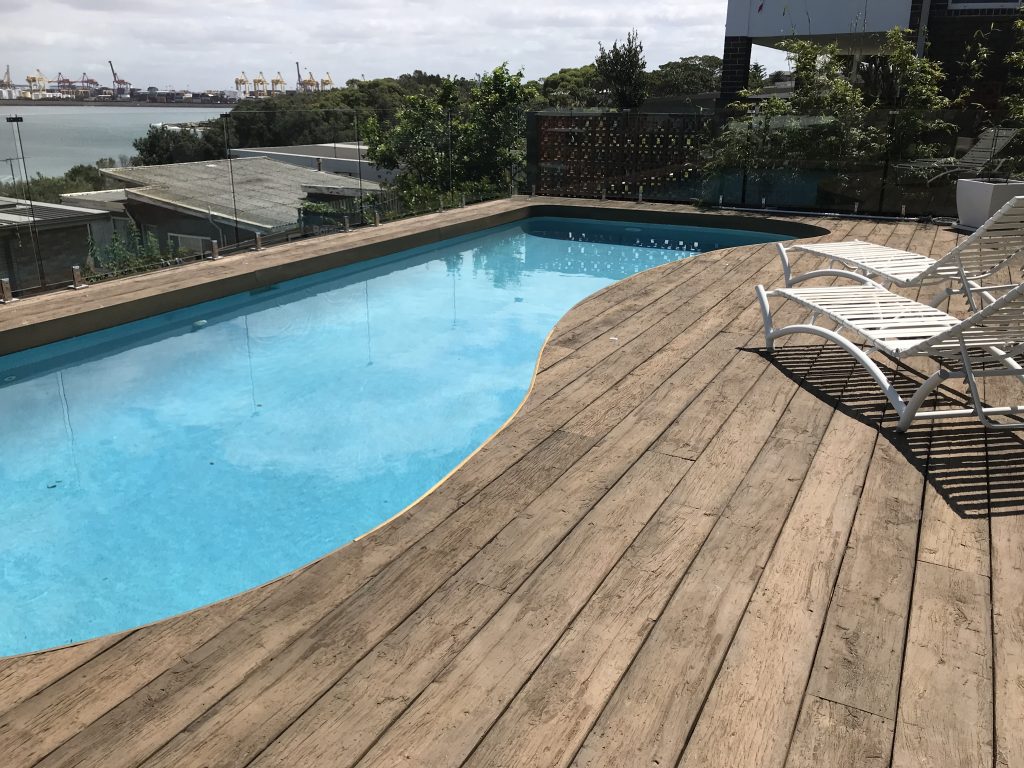 Projects - Millboard Weathered Oak Pool Deck - La Perouse