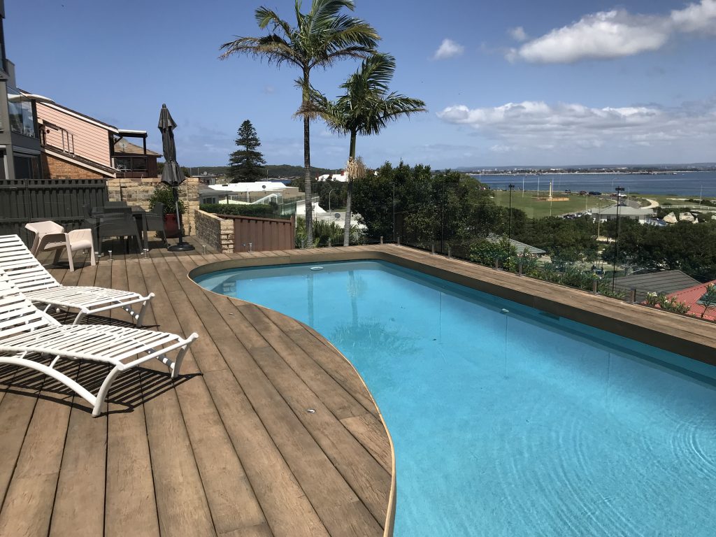 Projects - Millboard Weathered Oak Pool Deck - La Perouse